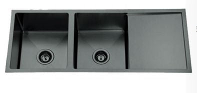 NIXON Double Bowl Undermount Sink with Drainer SS110GB – AROVA