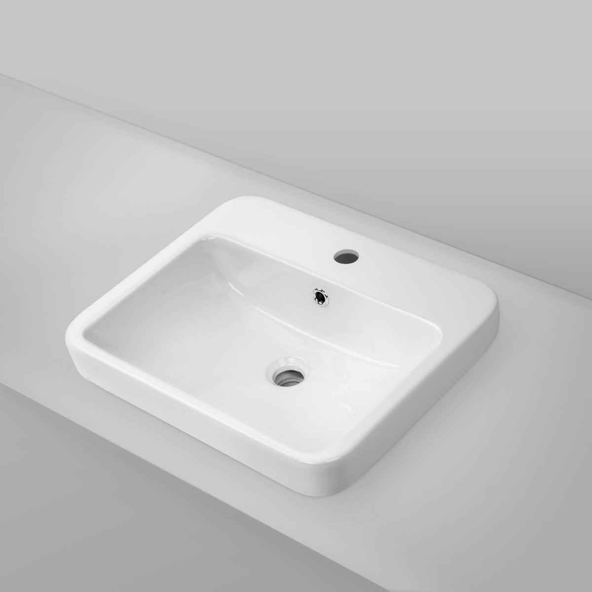 CoCo Half Inset Basin Soft Corners 1 Tap Hole – AROVA