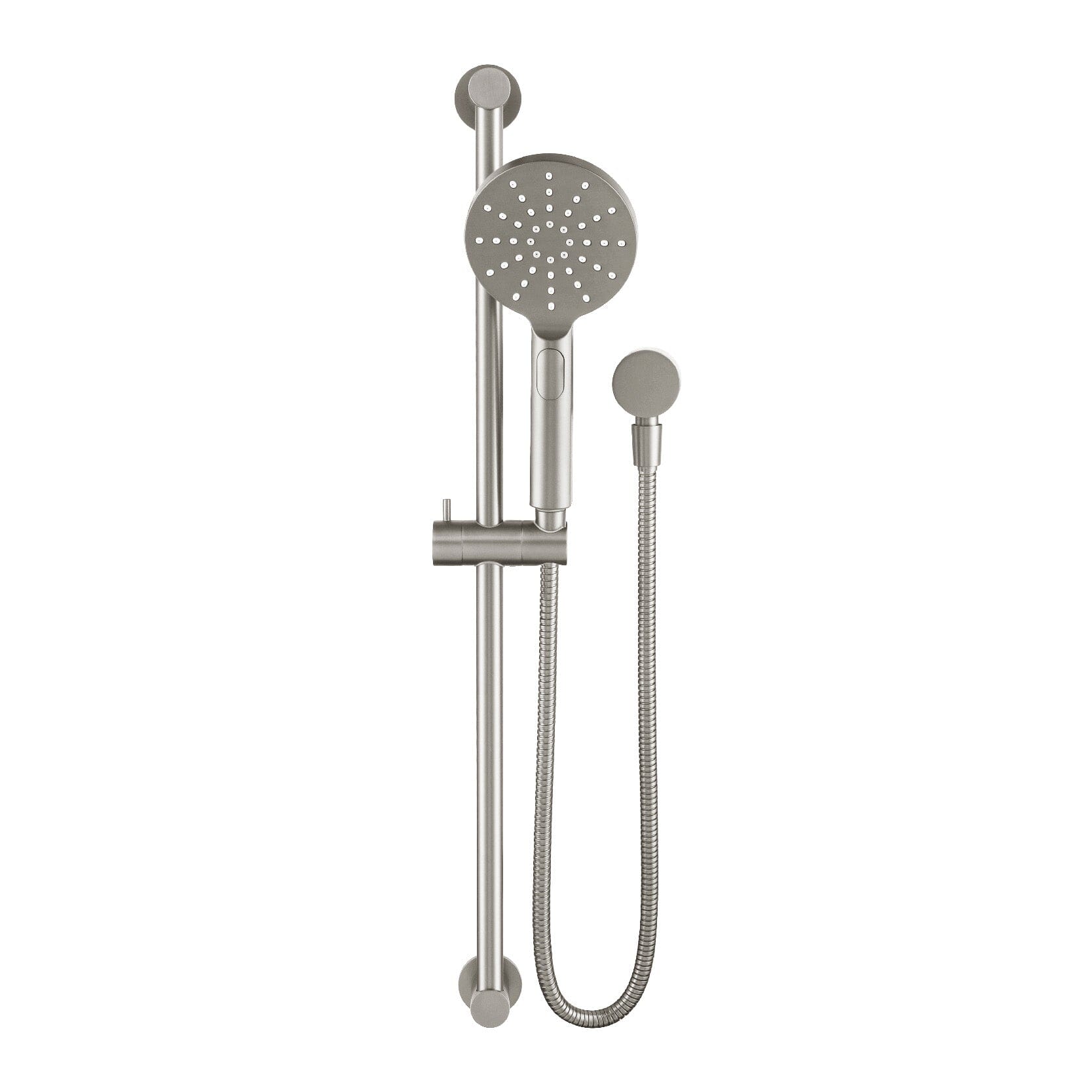 Arova Modern Designer Bathroom Shower Rails Matte Black Chrome