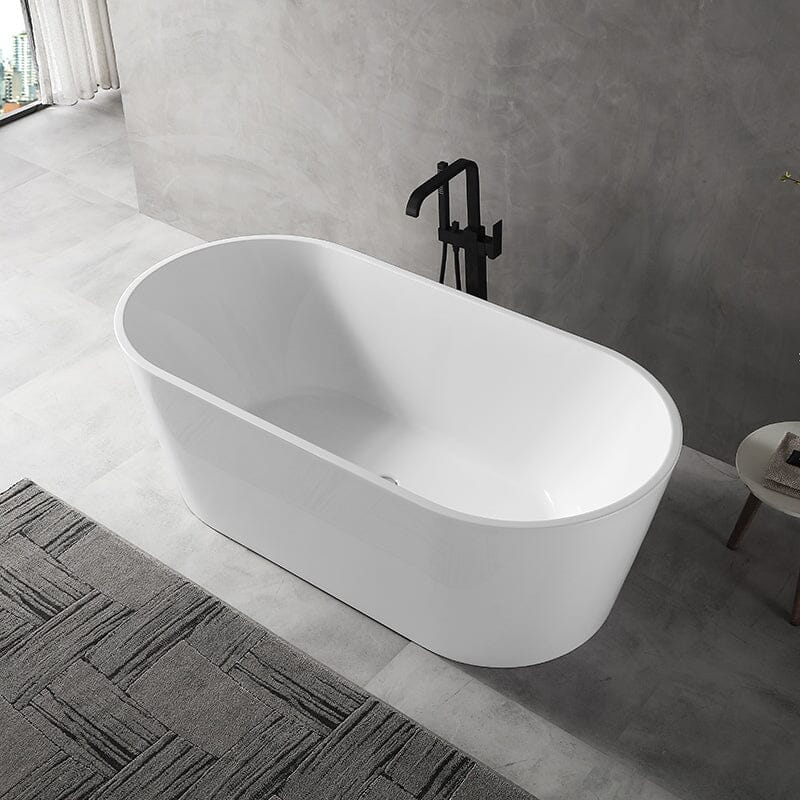Small 1200mm Freestanding Bathtub CORA Gloss White | Arova Melbourne ...