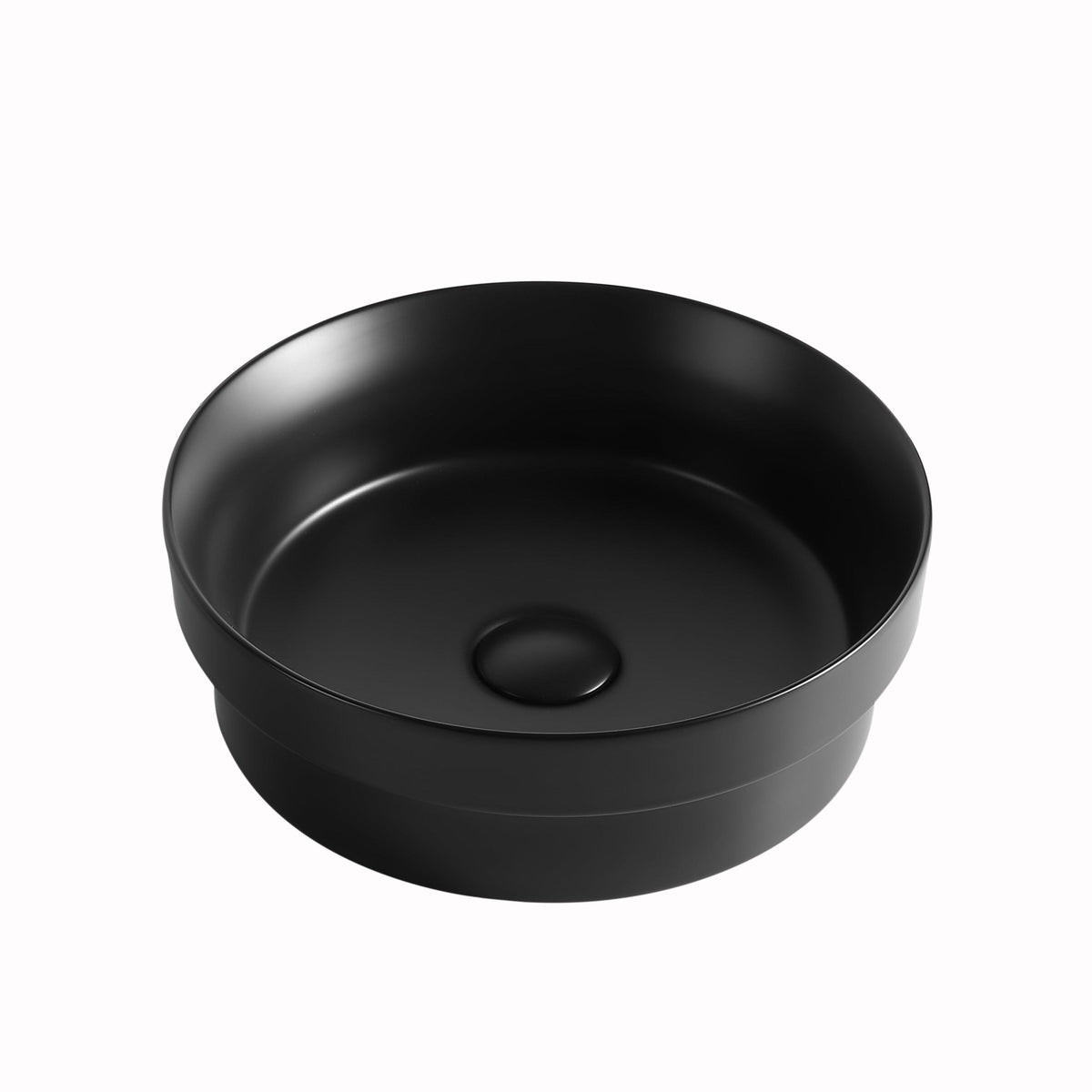 Jess 35 Inset Basin Round Matte Black | Arova Melbourne – AROVA
