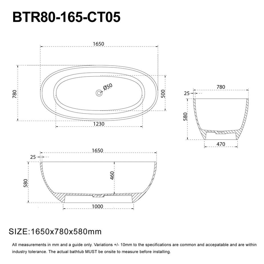 1600mm Baths – AROVA