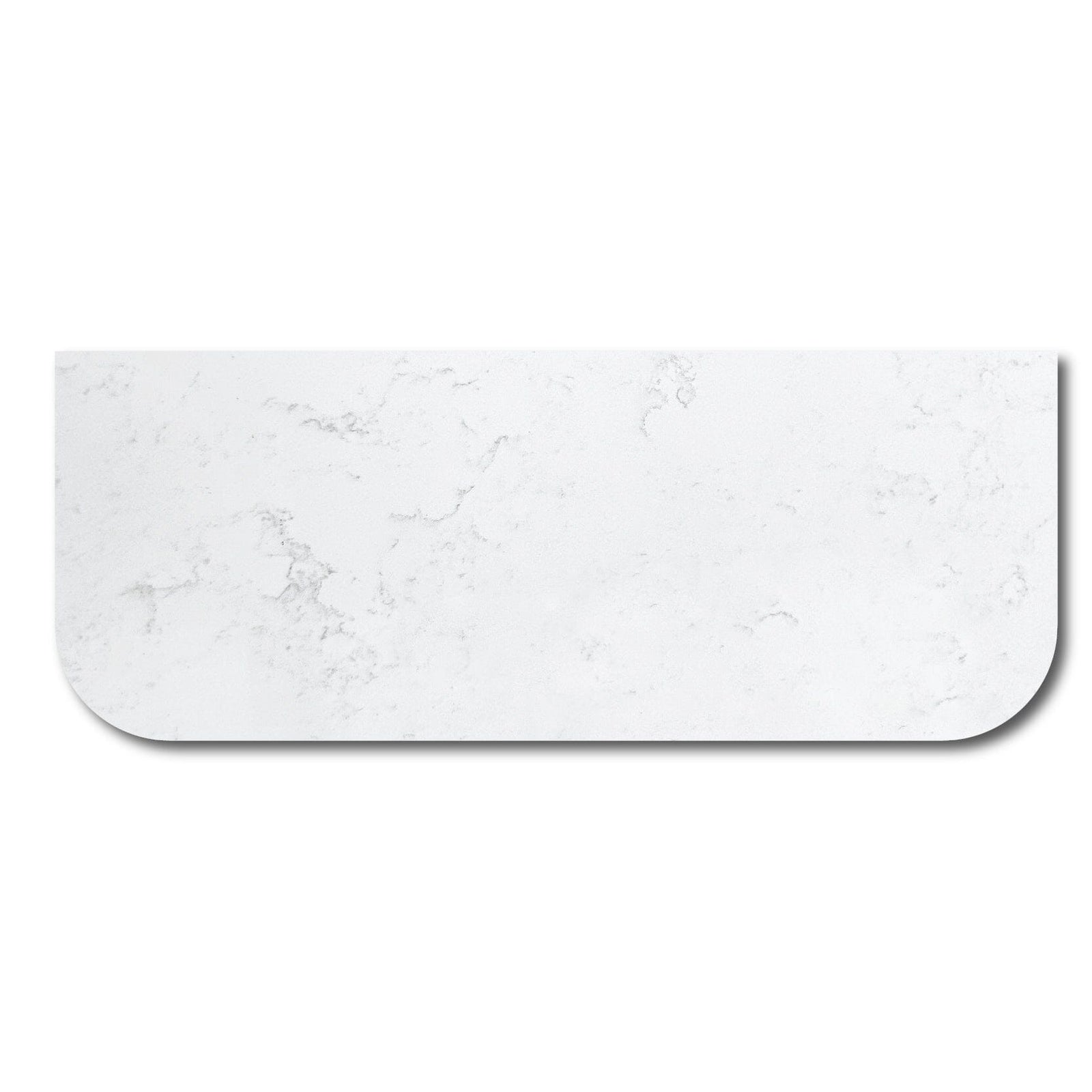 York 1200mm Curved Wall Hung Vanity Matte White + Luxe Stone Top – AROVA