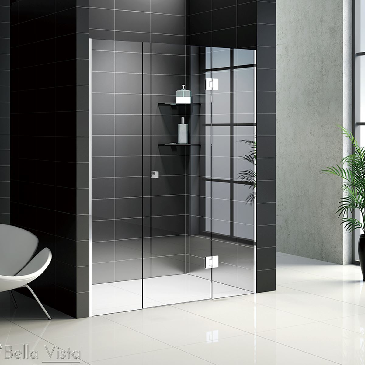 Custom Fully Frameless Shower Screen - Front Only - Multiple Sizes – AROVA