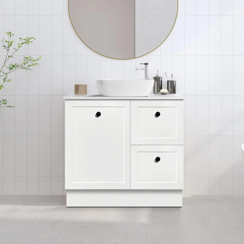 Austin 900mm Freestanding Bathroom Vanity Hampton Shaker Style Arova ...