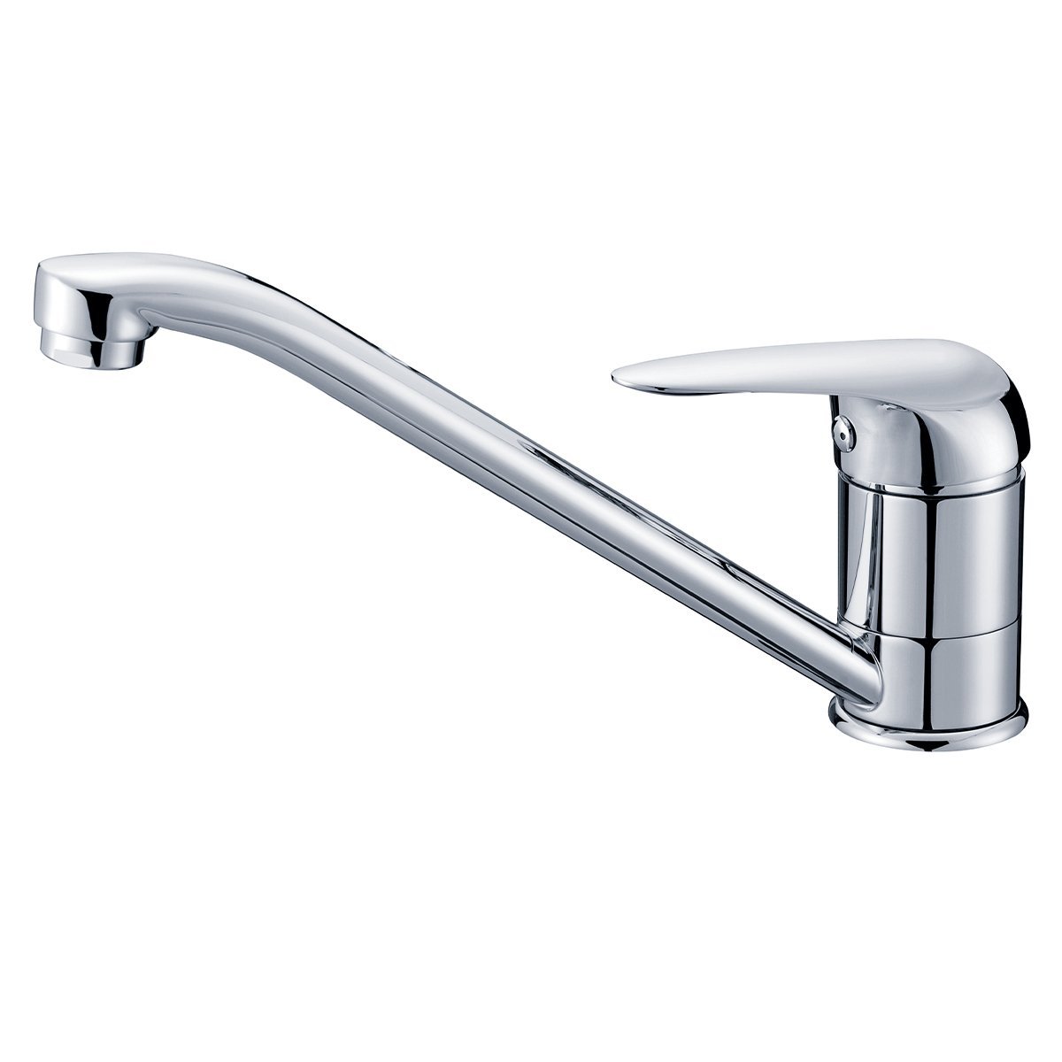 Classic Kitchen Swivel Mixer Tap Chrome Low Profile 5 Water Efficiency ...