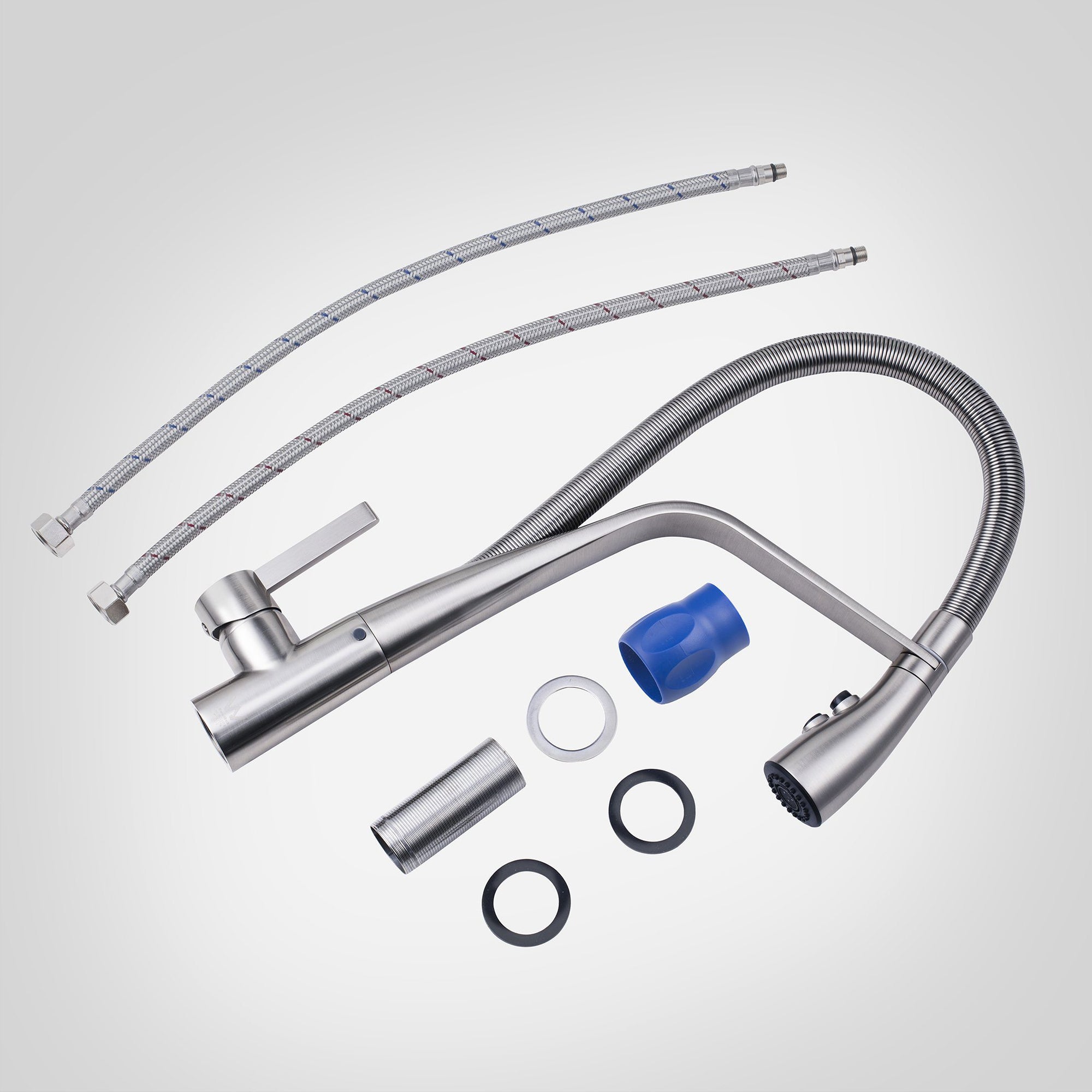 Designer Kitchen Tapware Sink Mixers Laundry Taps Chrome Black - Arova