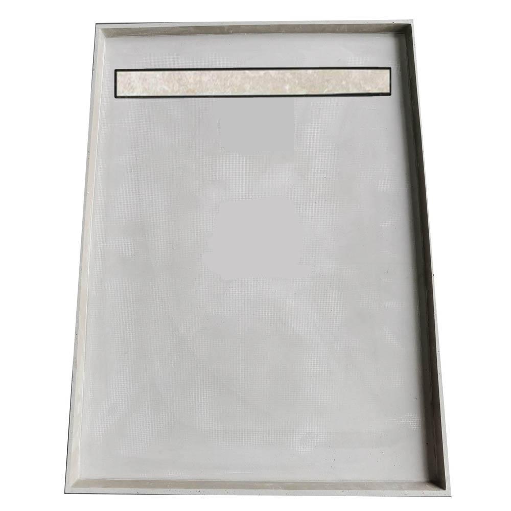 Channel Grate Universal Shower Base with stainless Steel Tile Insert L ...