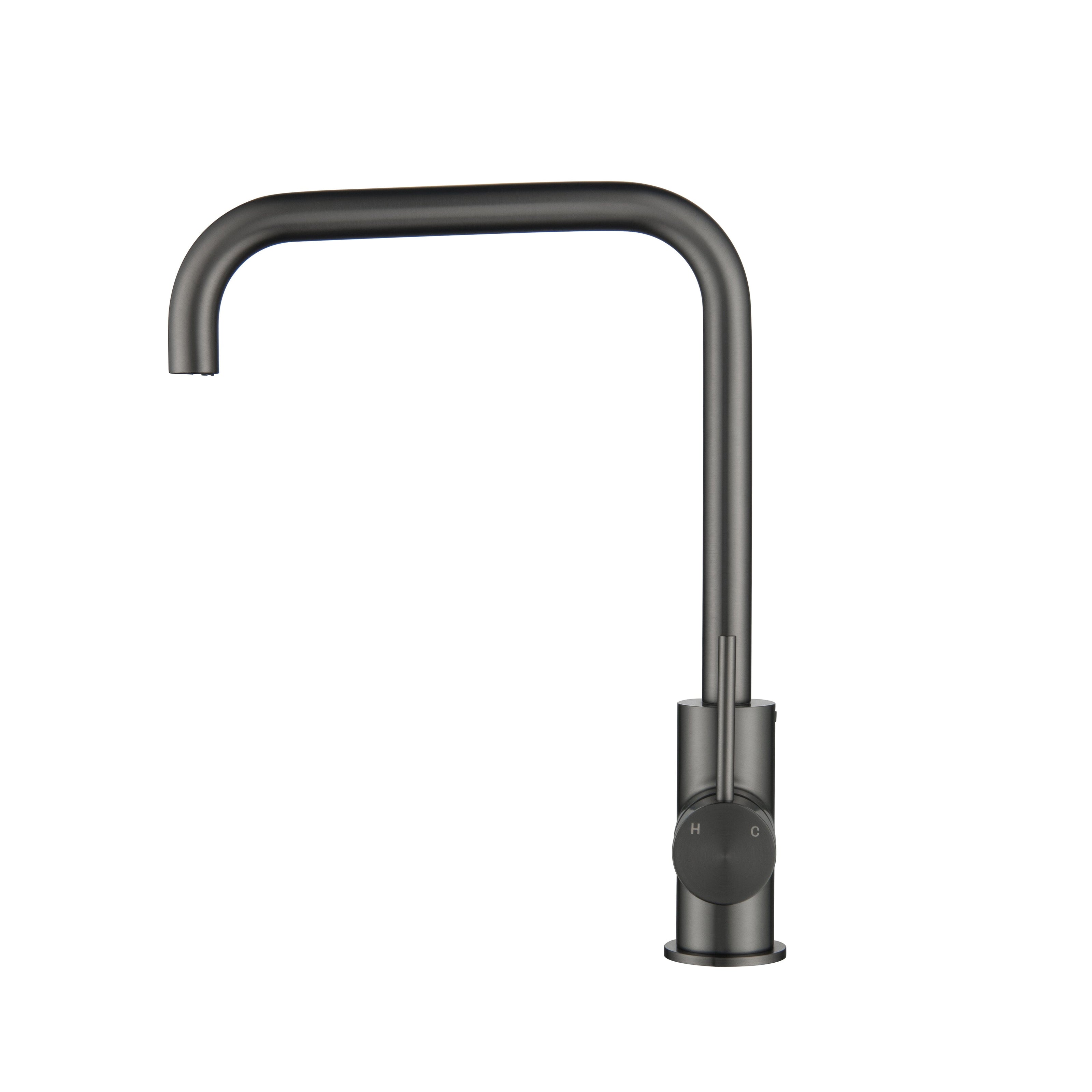 CLIO Kitchen Sink Mixer Square Tap Bench Mount Gunmetal | Arova – AROVA