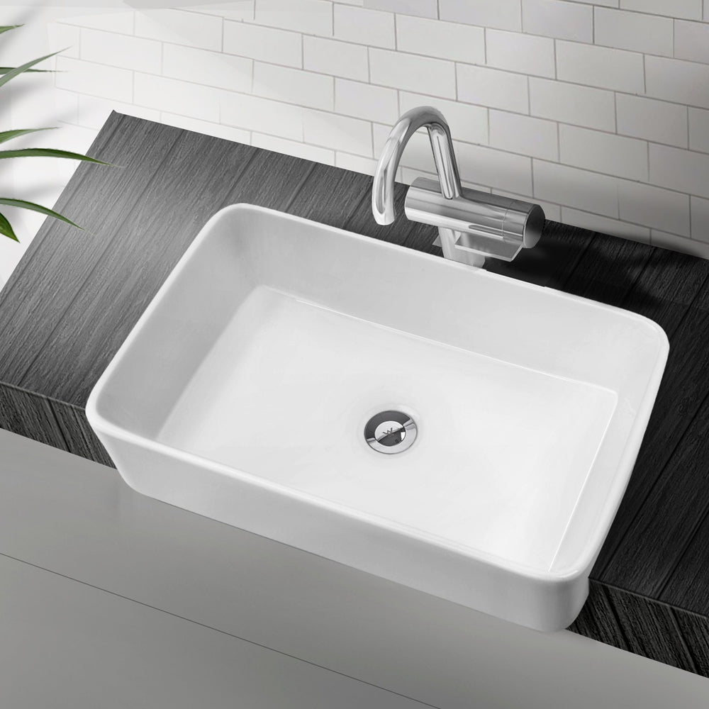 Arova Modern Semi Recessed Basins and Sinks White Gloss