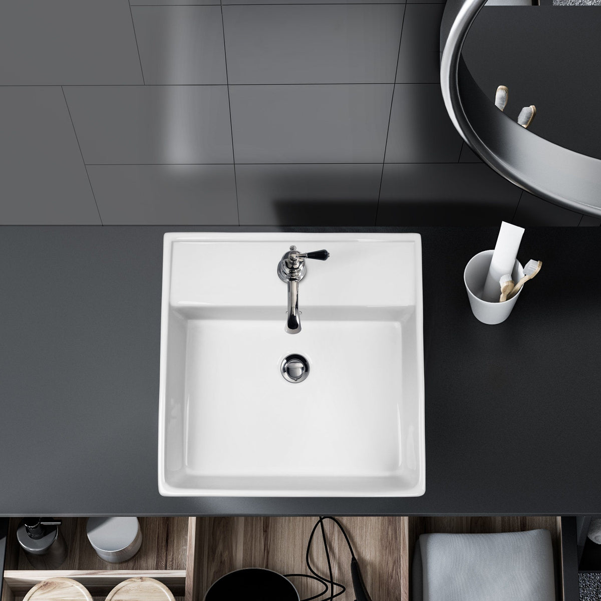 MAYFAIR Above Counter Basin 1 Tap Hole