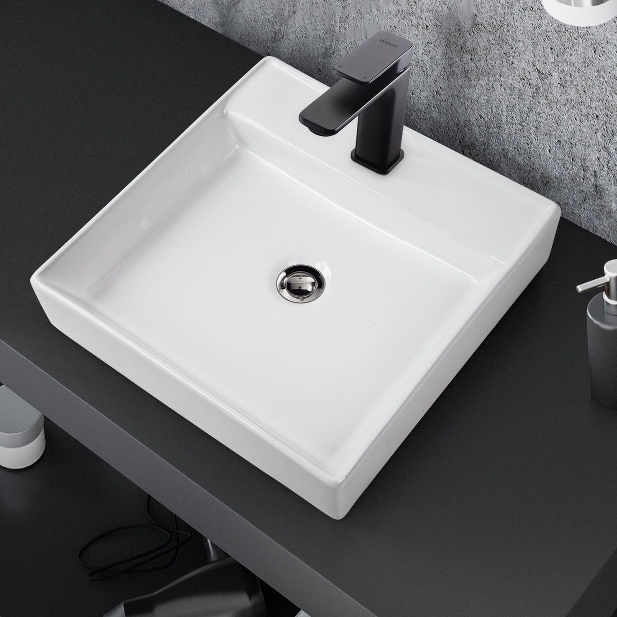 MIRAGE 44 Square Above Counter Basin Low Profile