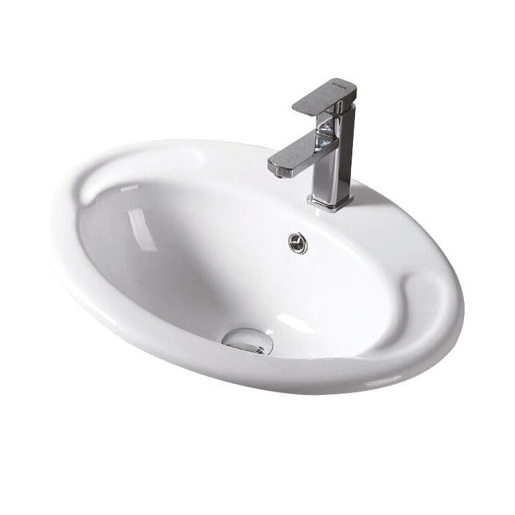 Arova Modern Ceramic Inset Basins and Sinks White Gloss