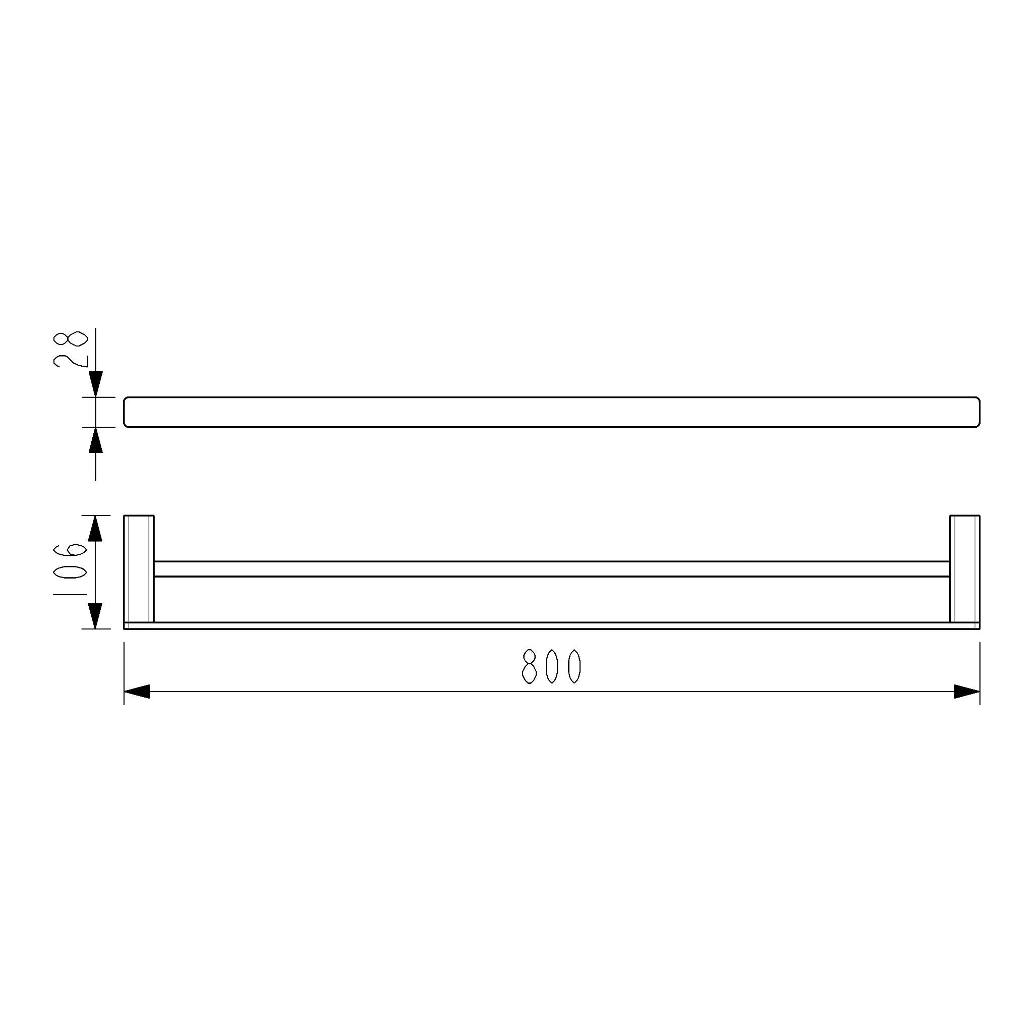 Bathroom Accessories: Towel Rails, Racks, Rings, Shelves, Robe - Arova