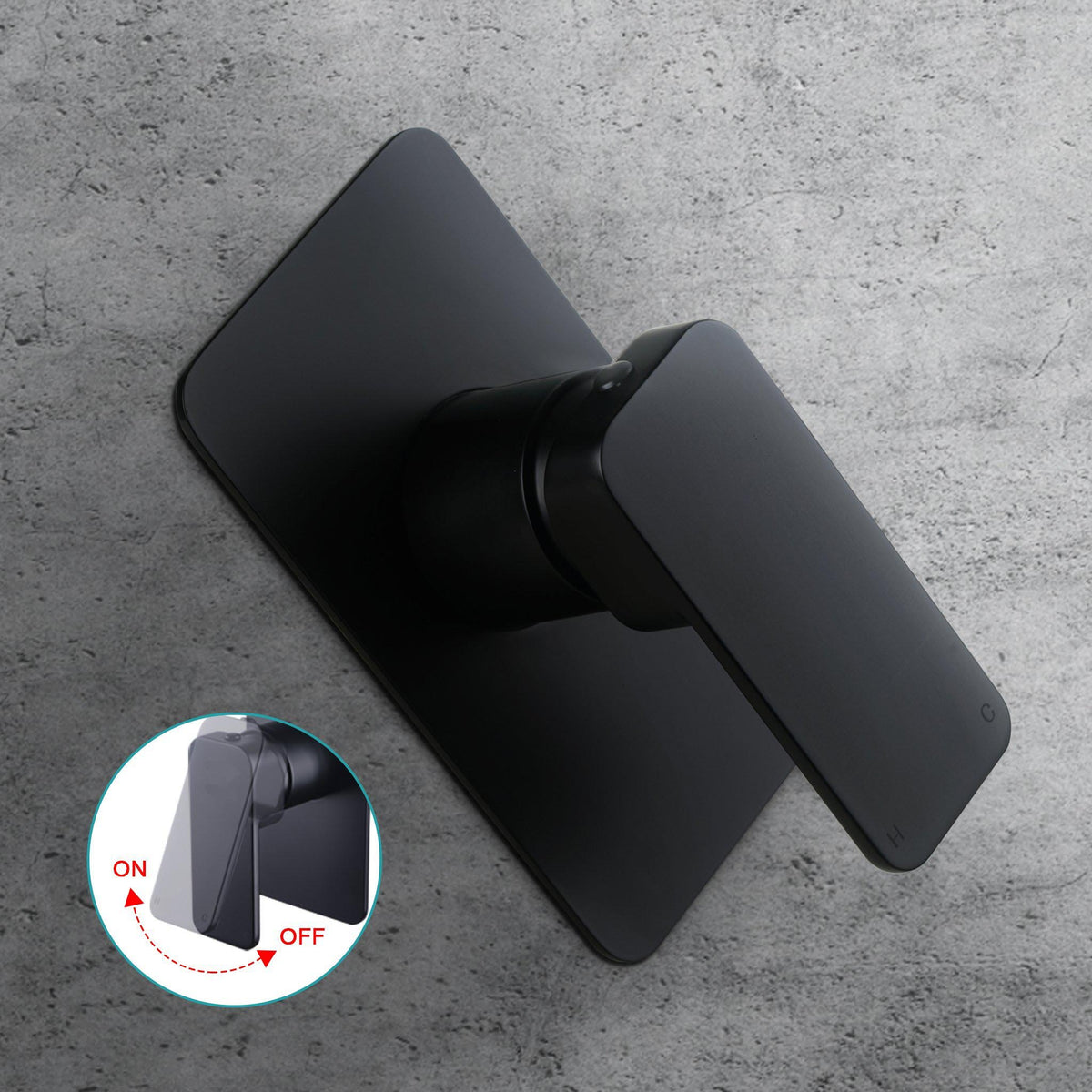 VIVA Shower / Bath Mixer Matte Black – AROVA