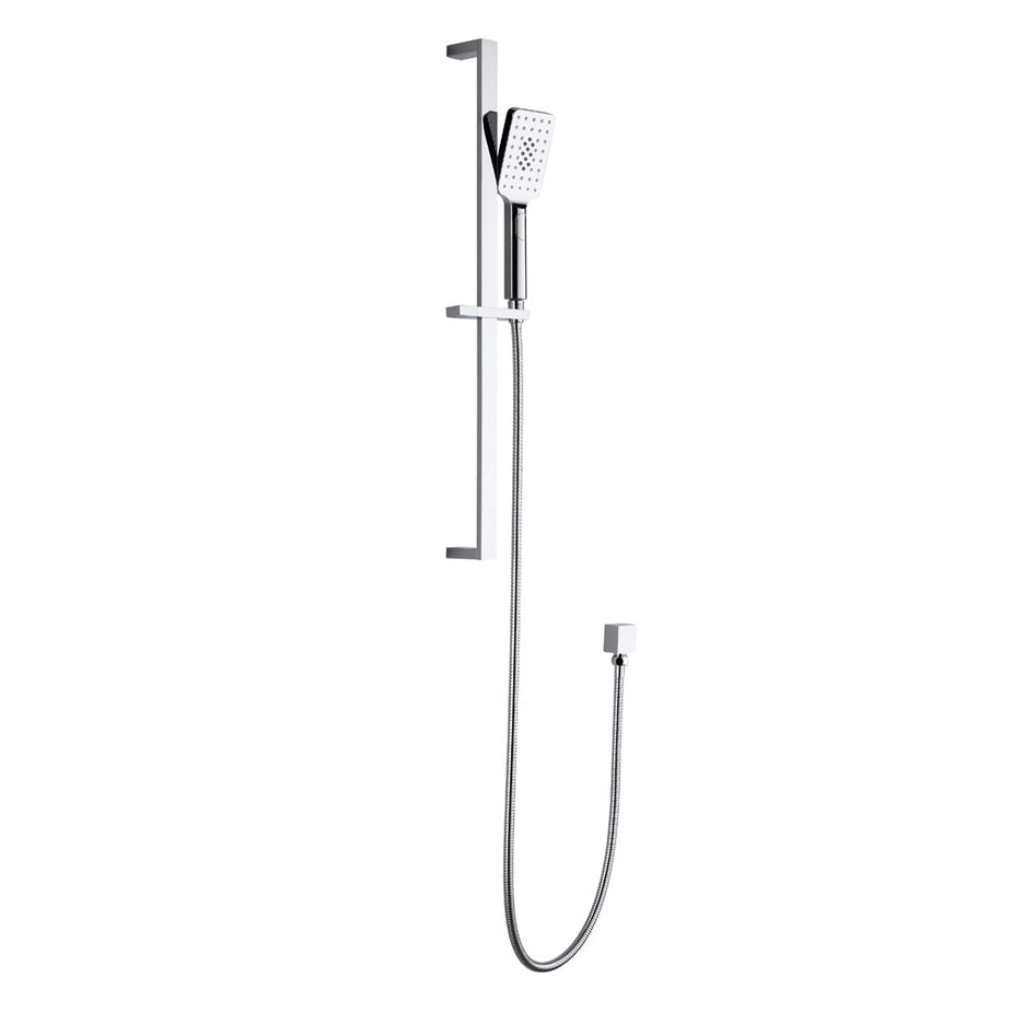 Arova Modern Designer Bathroom Shower Rails Matte Black Chrome – AROVA